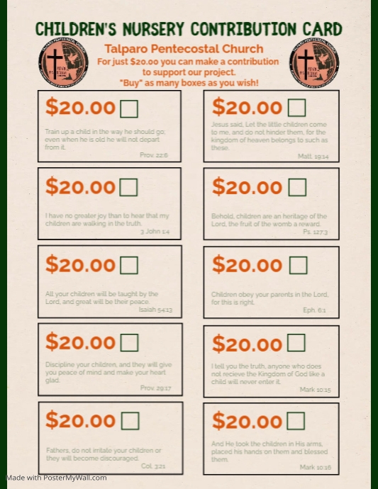 Contribution Card | PosterMyWall