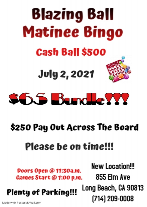 Copy of Flyers Bingo spring | PosterMyWall