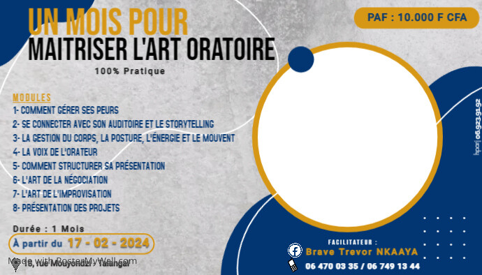 Brave Trevor 1 - Formation - by David Jr MOKOKO | PosterMyWall