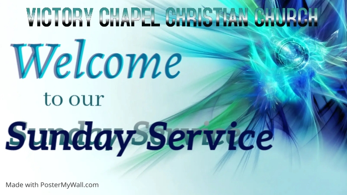 Welcome to our church service | PosterMyWall