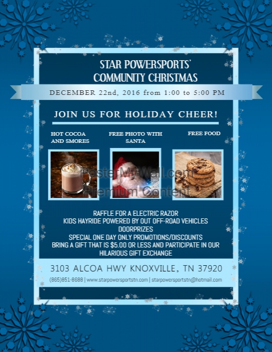 Copy of Snowflake Event Flyer | PosterMyWall