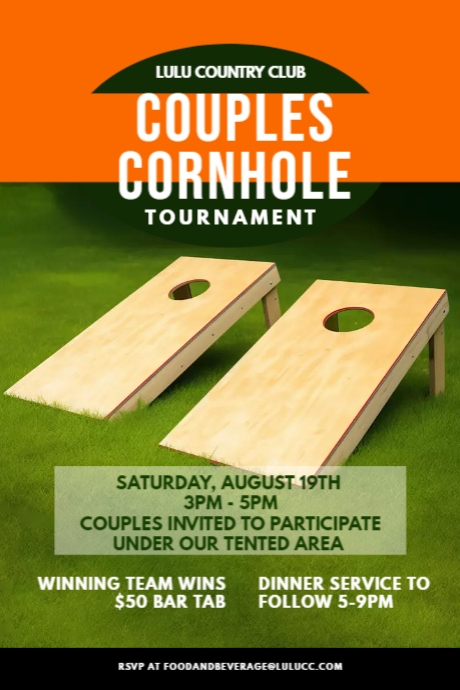 Cornhole Sport Game Tournament | PosterMyWall