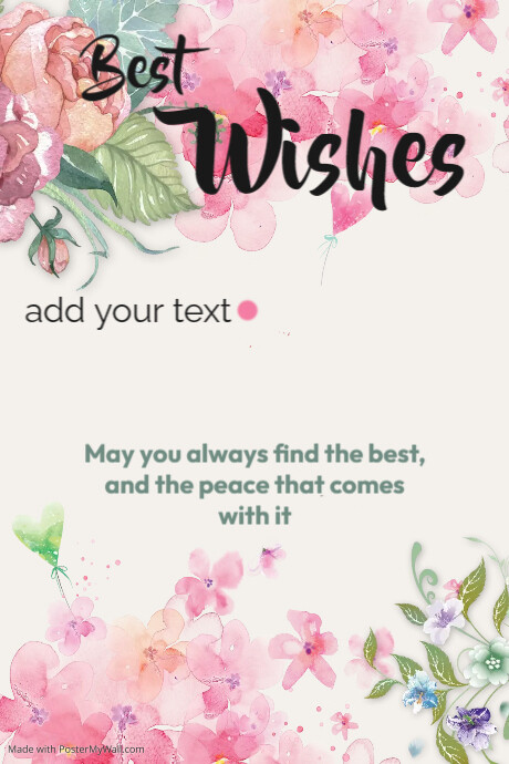 Best wishes | PosterMyWall