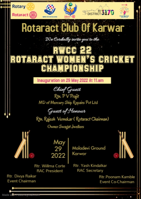 Copy of Rotaract Invitation | PosterMyWall