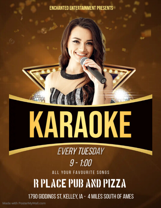 Karaoke Contest Flyer or Poster Template | PosterMyWall