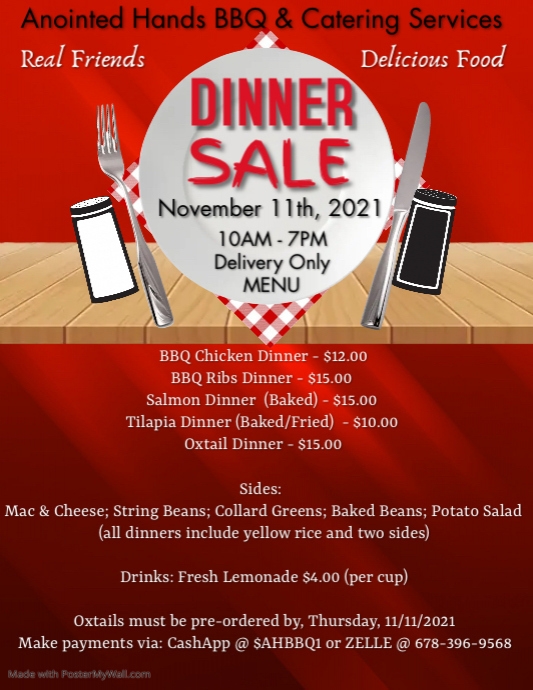 Copy of dinner sale | PosterMyWall