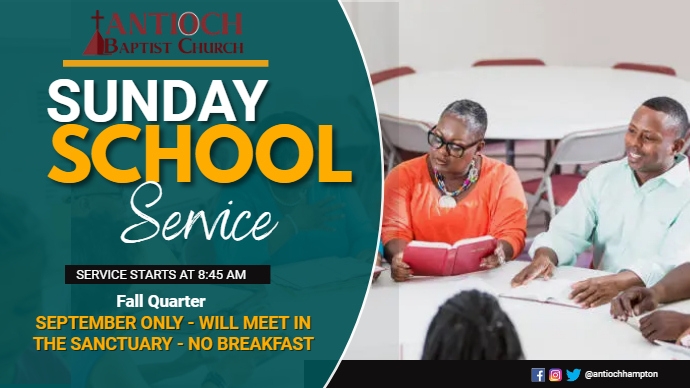 Sunday School Service Template (1) | PosterMyWall