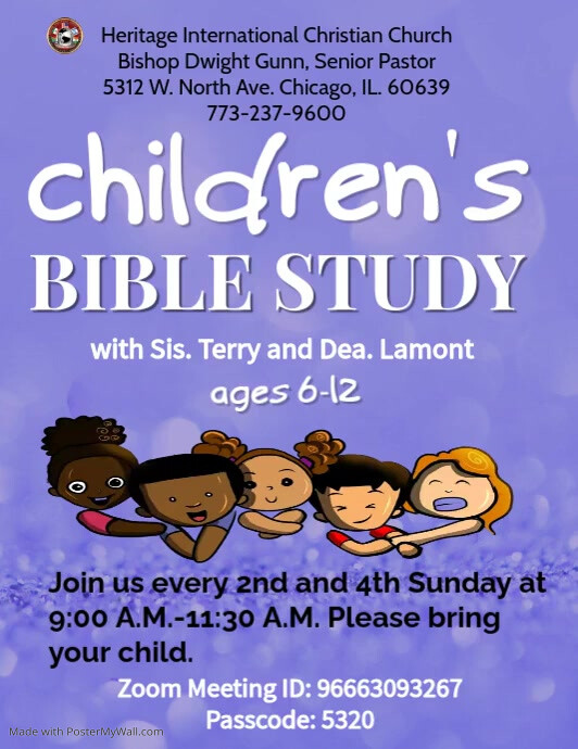 Copy of Children bible study | PosterMyWall