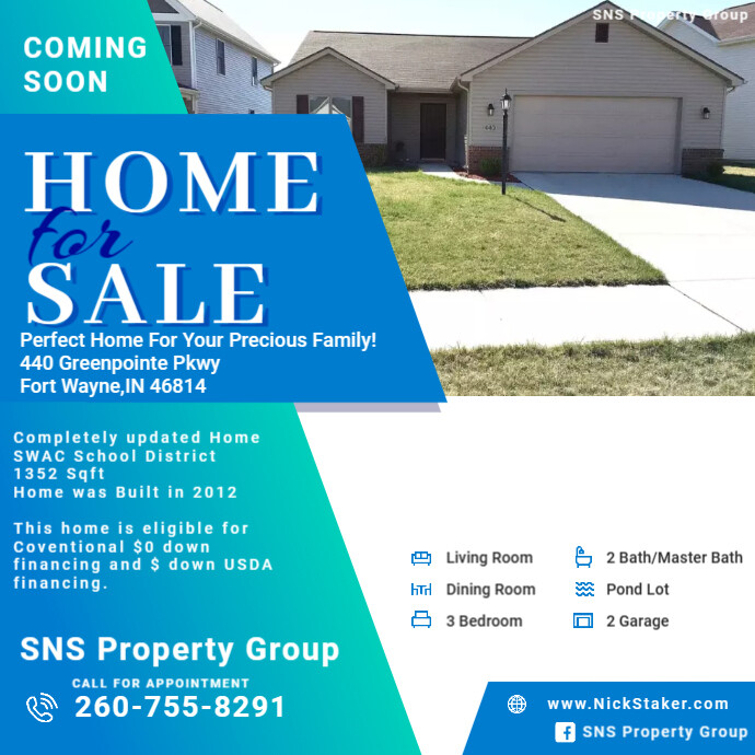 Open House Coming Soon Social Media Ad | PosterMyWall