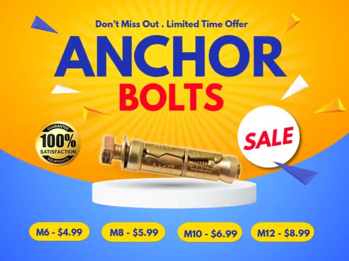 led anchor bolt ad | PosterMyWall
