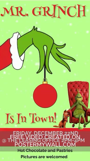 Grinch Christmas Party Instagram Template (1) | PosterMyWall