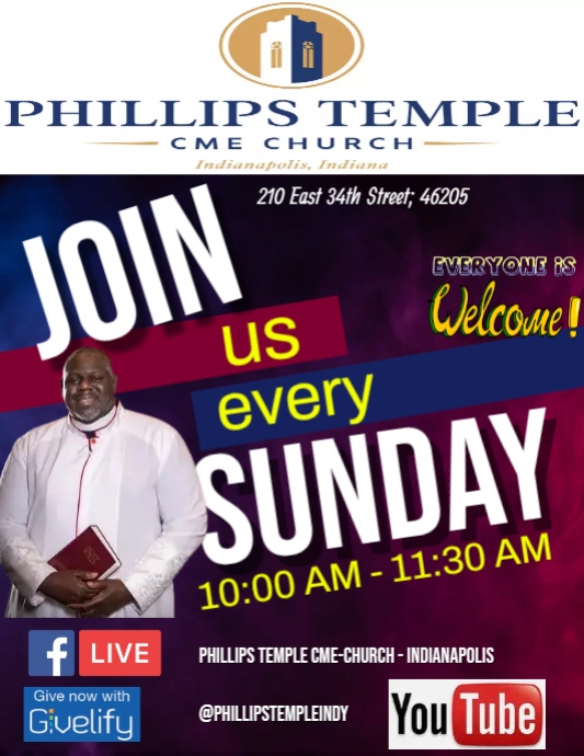 Join us every Sunday | PosterMyWall