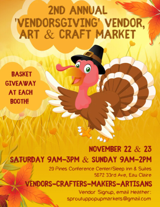 Vendorsgiving Flyer | PosterMyWall