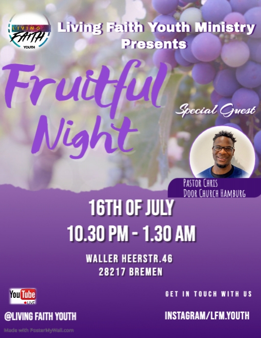 Copy of First Fruit Friday Church Event Flyer | PosterMyWall