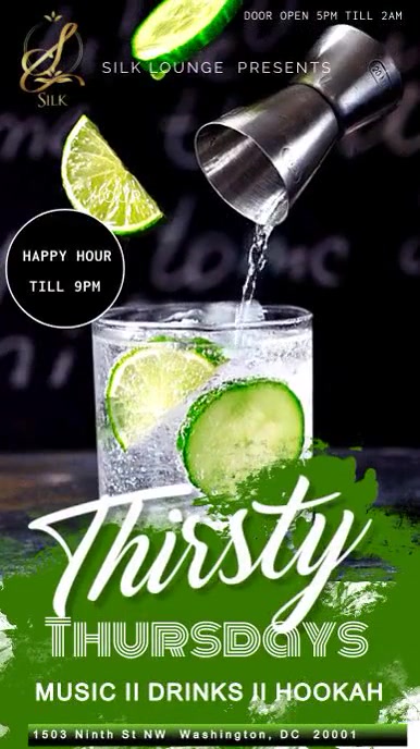 thirsty thursdays | PosterMyWall