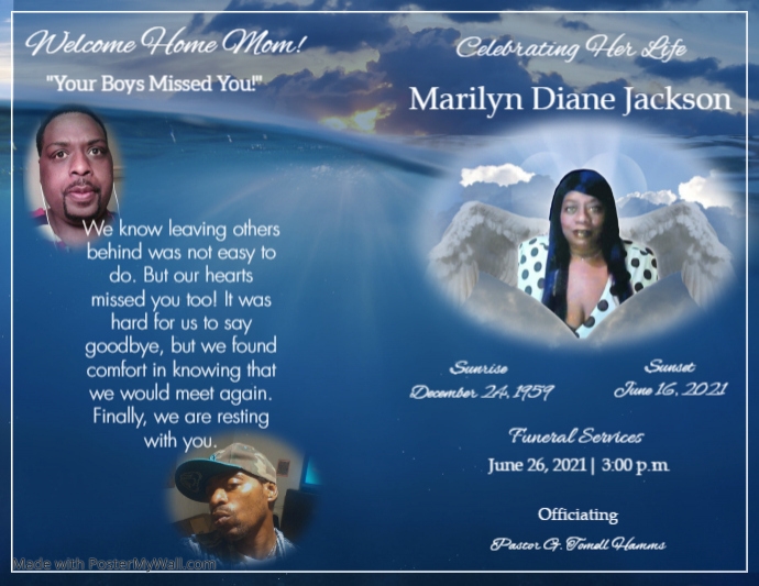 Copy of Funeral Program Card Template | PosterMyWall