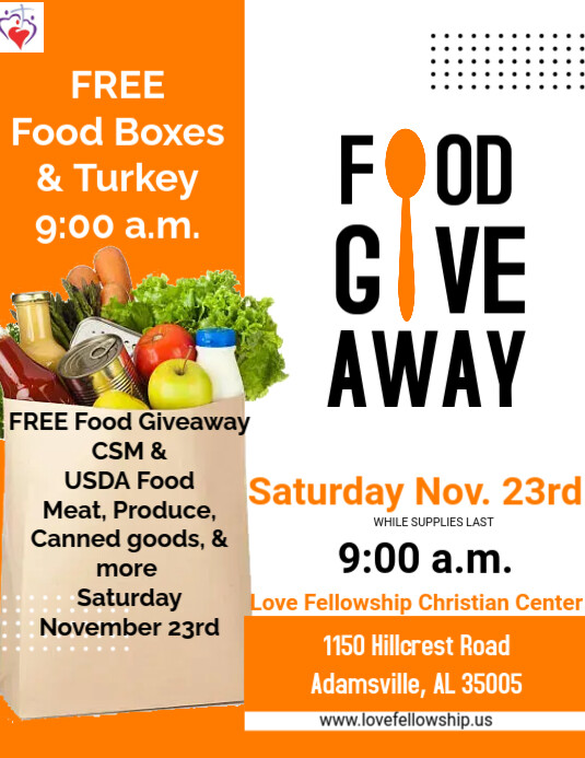 Copy of food giveaway2-1 | PosterMyWall