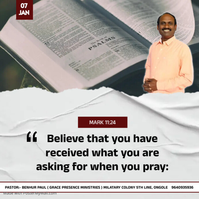 Daily devotions | PosterMyWall