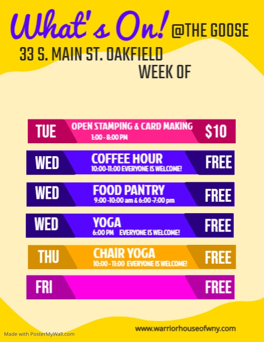 open stamping weeks | PosterMyWall
