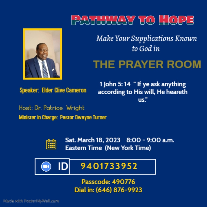 Copy of Zoom prayer meeting (2) | PosterMyWall