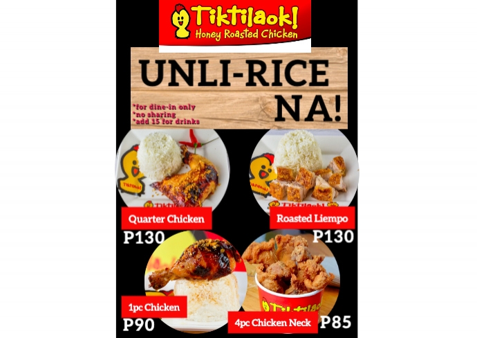 Unli Rice Handheld | PosterMyWall