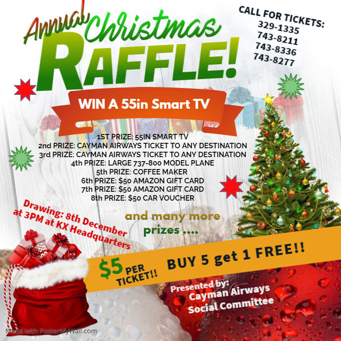 Christmas Raffle Instagram Post | PosterMyWall