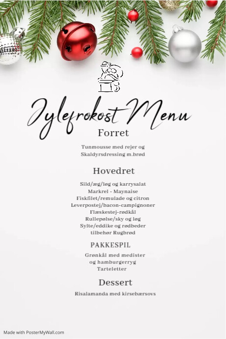 Christmas Menu | PosterMyWall