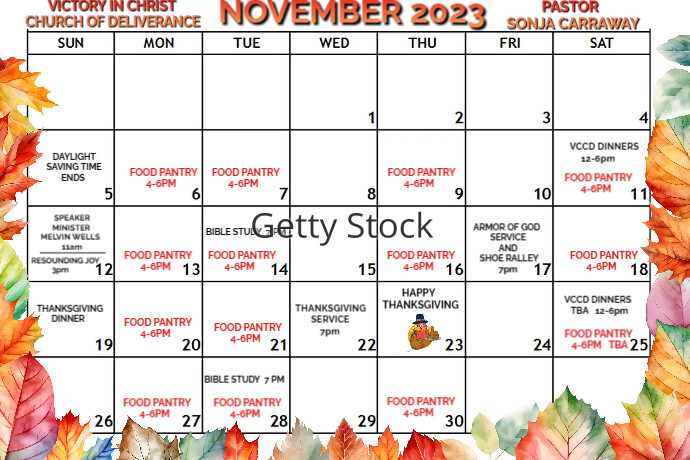 New vccd Calendar November 2023 C | PosterMyWall