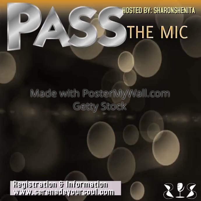 Copy of Pass The Mic Template 2023 | PosterMyWall