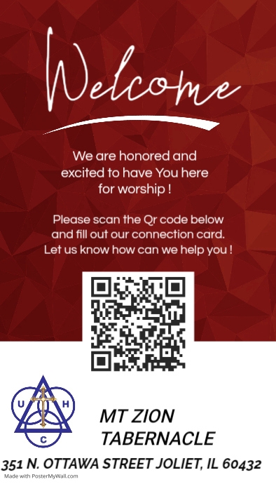 Church connection card template design (2) | PosterMyWall