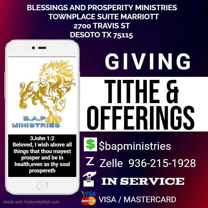 means of giving tithes and offerings flyer | PosterMyWall