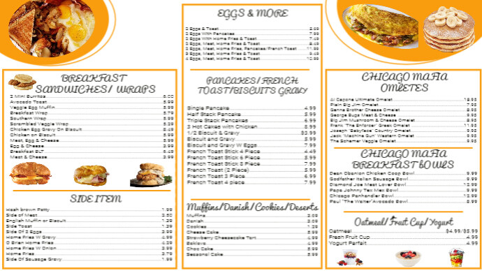 Black and Yellow Fast Food Digital Menu Display (1) | PosterMyWall