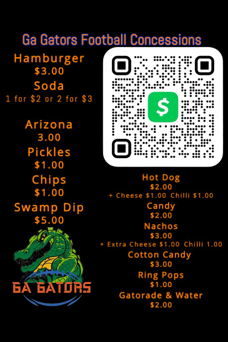 Concession Menu Football | PosterMyWall