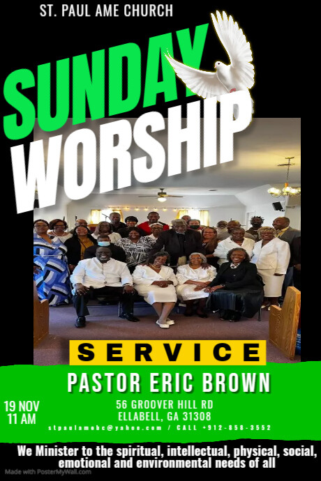 church service social media ad template | PosterMyWall