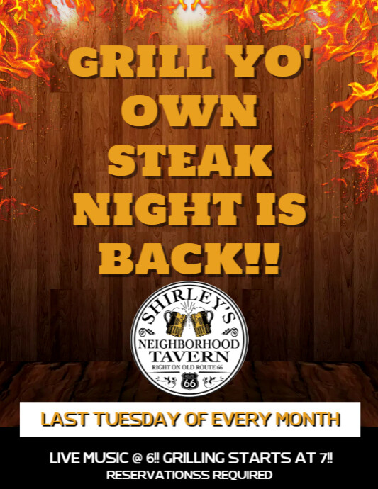 Black and Orange Barbecue Cookout Event Flyer | PosterMyWall