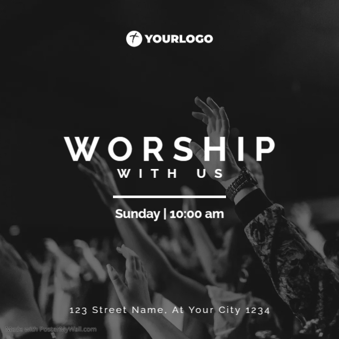 Sunday Service Church Social Media | PosterMyWall