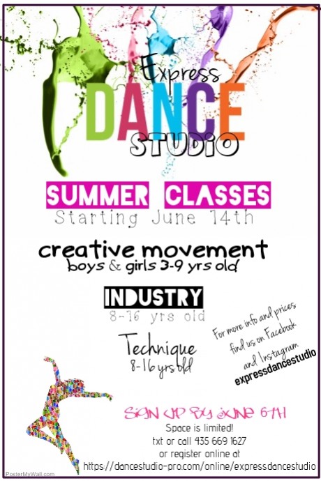 Summer Dance classes | PosterMyWall
