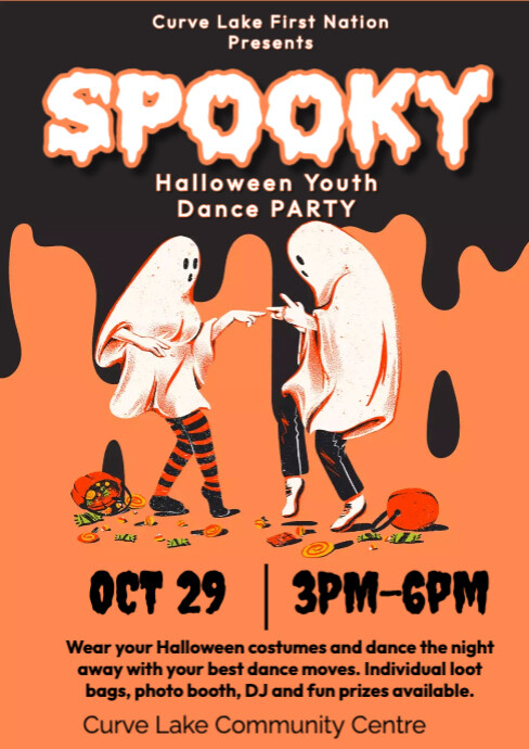 R. finished Halloween Dance Party | PosterMyWall
