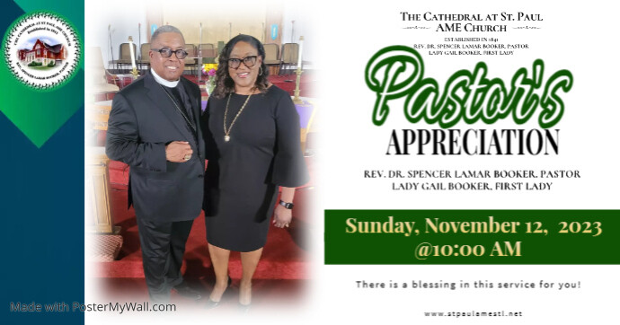SP AME pastor's Appreciation- PLAIN | PosterMyWall