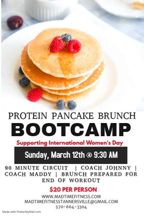 Pancakes menu flyer template | PosterMyWall