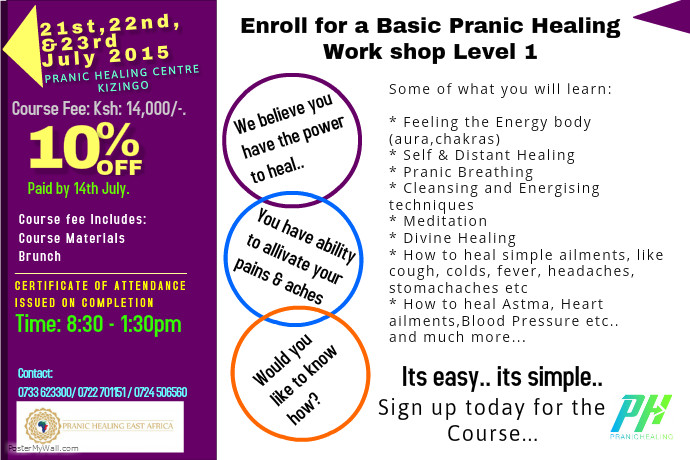BASIC PRANIC HEALING - MOMBASA | PosterMyWall