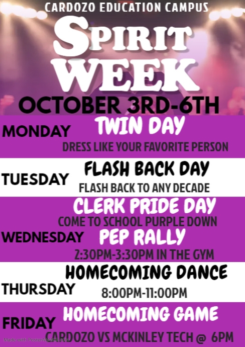 Copy of Spirit Week Flyer | PosterMyWall