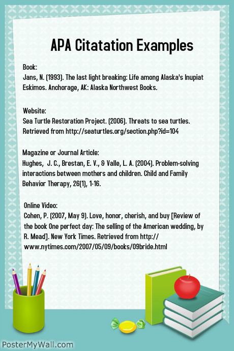 APA citation | PosterMyWall