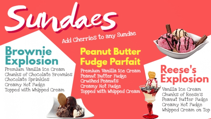 Copy of Sundaes | PosterMyWall