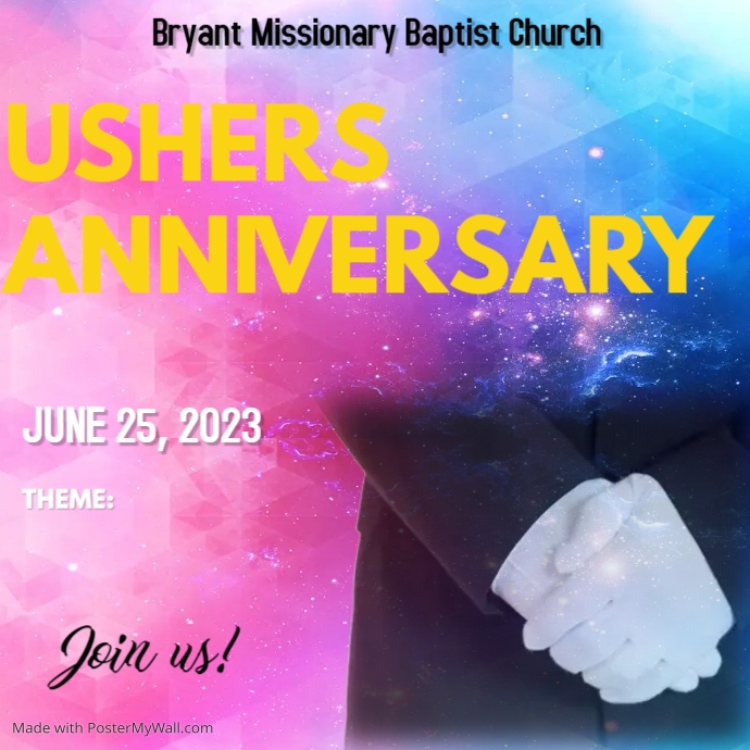 USHER RECRUITMENT FLYER | PosterMyWall