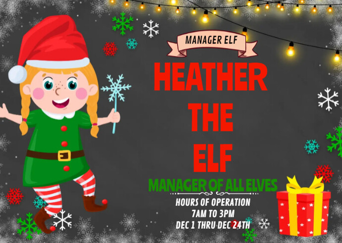 Elves girl christmas | PosterMyWall