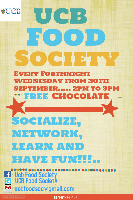 UCB Food Society | PosterMyWall
