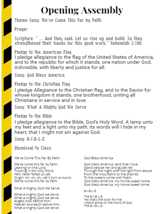 VBS Opening Assembly | PosterMyWall