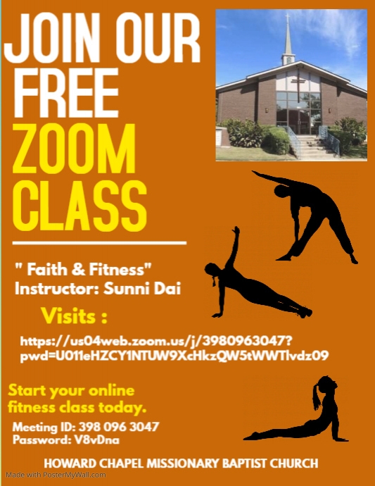 Copy of Copy of Copy of fitness classes online flyer advertisement ...