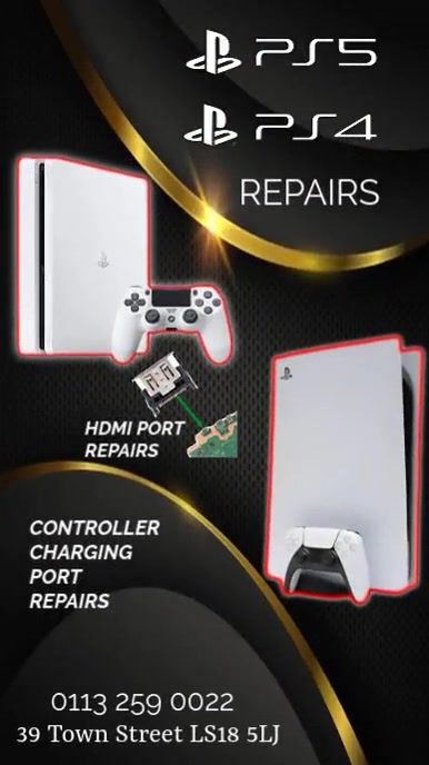 PS4 AND PS5 REPAIRS | PosterMyWall